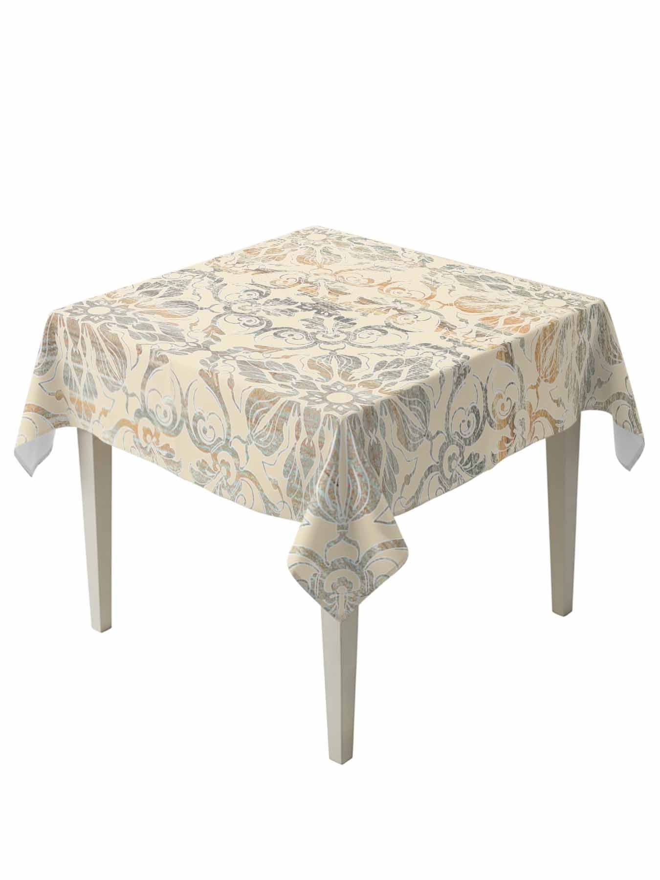 Bohemian Floral Table Cloth, Vintage Gradient European Line Waterproof ...