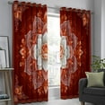 Bohemian Flower Badge Blackout Curtains For Bedroom Living Room Deep ...