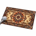 Bohemian Flower Entryway Rug 2x3ft Washable Non Slip Bathroom Rug ...