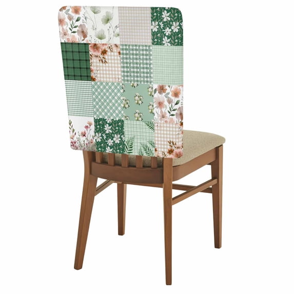Bohemian Flower Patchwork Chair Back Covers Set of 4, Spring Vintage ...