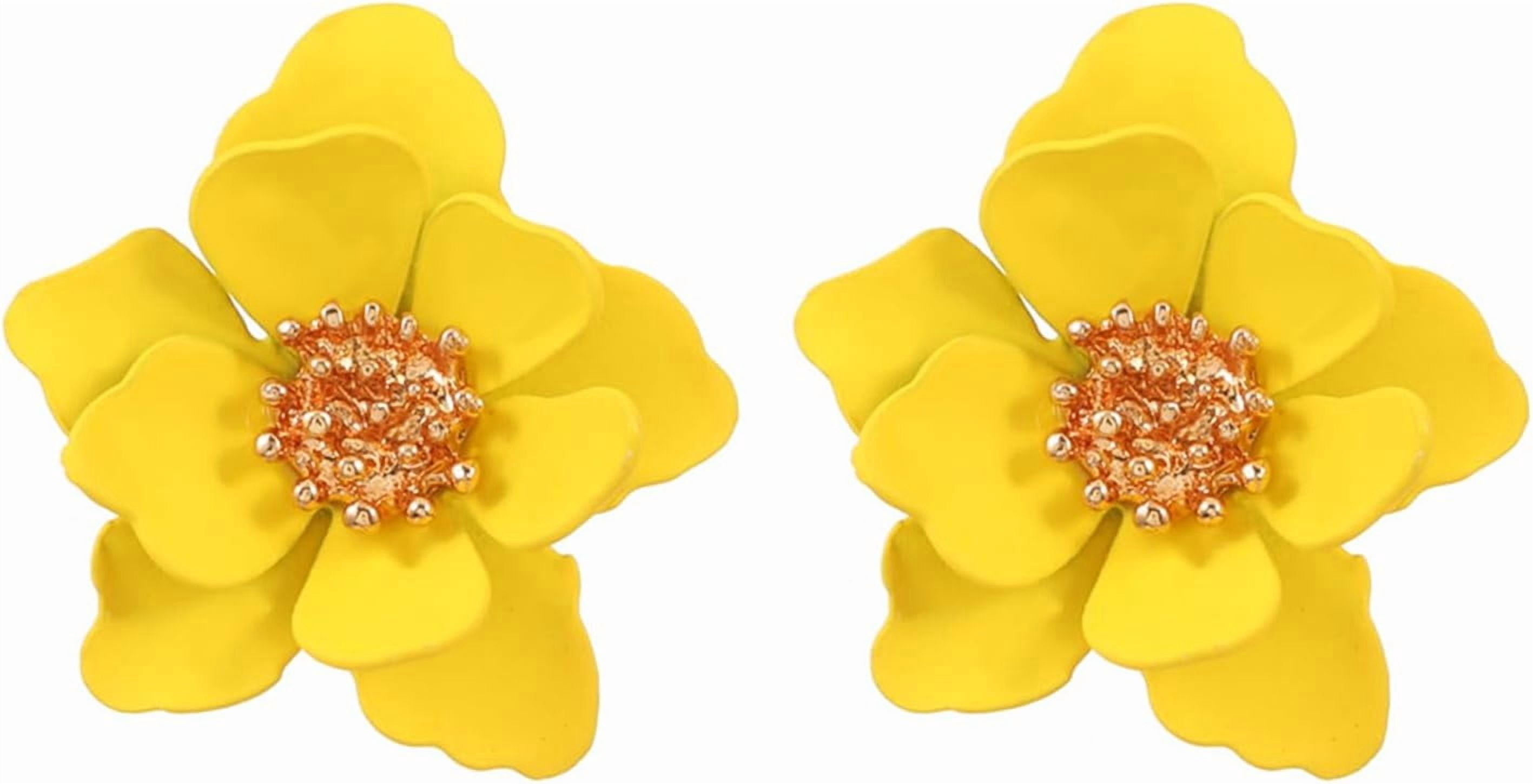 Bohemian Flower Stud Earrings for Women Fashion Elegant Handmade ...