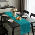 Bohemian Flower on Teal Green Table Runner 36 Inches Long,Kitchen ...