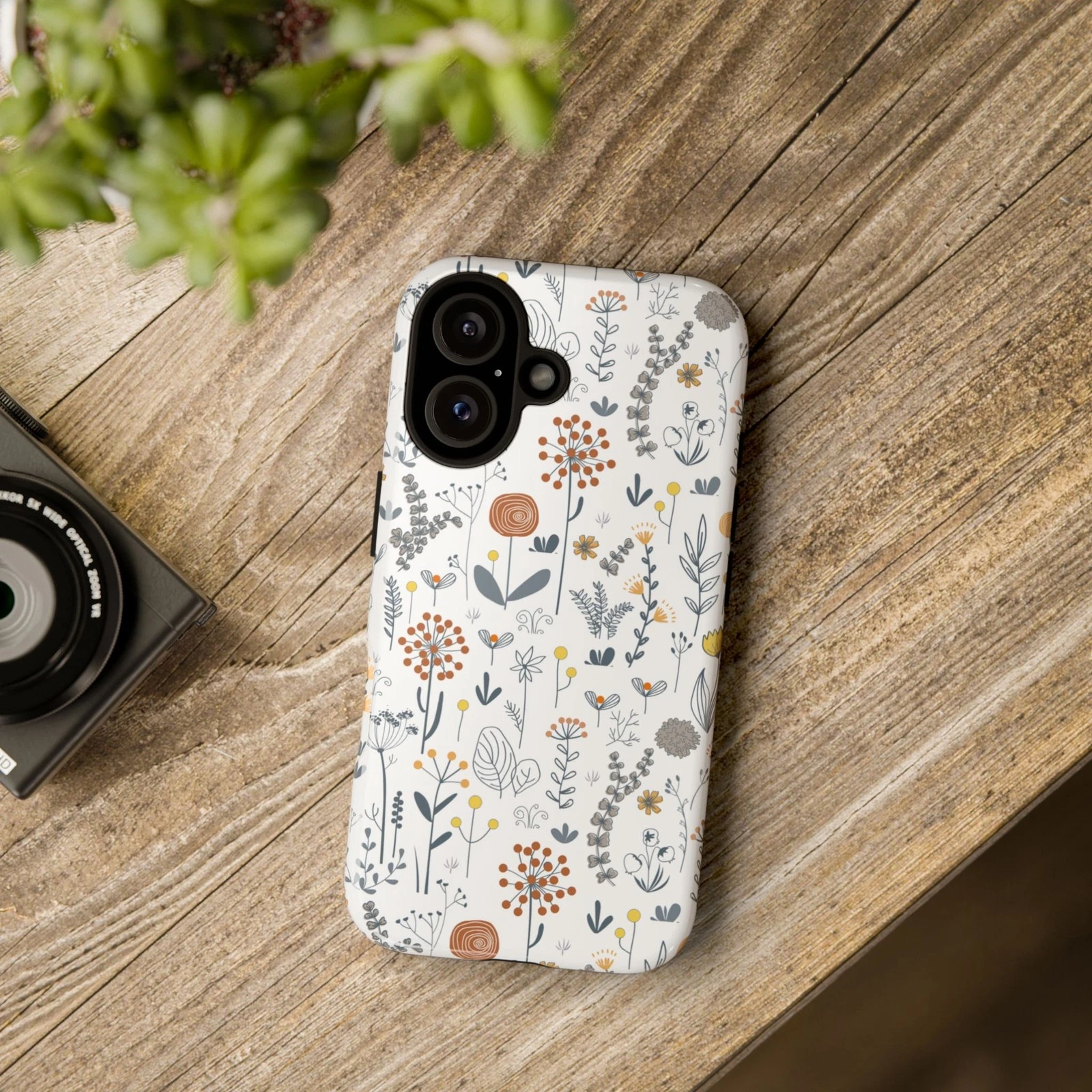 Bohemian Flowers Floral Protective Case for iPhone 11 12 13 14 15 16 17 ...