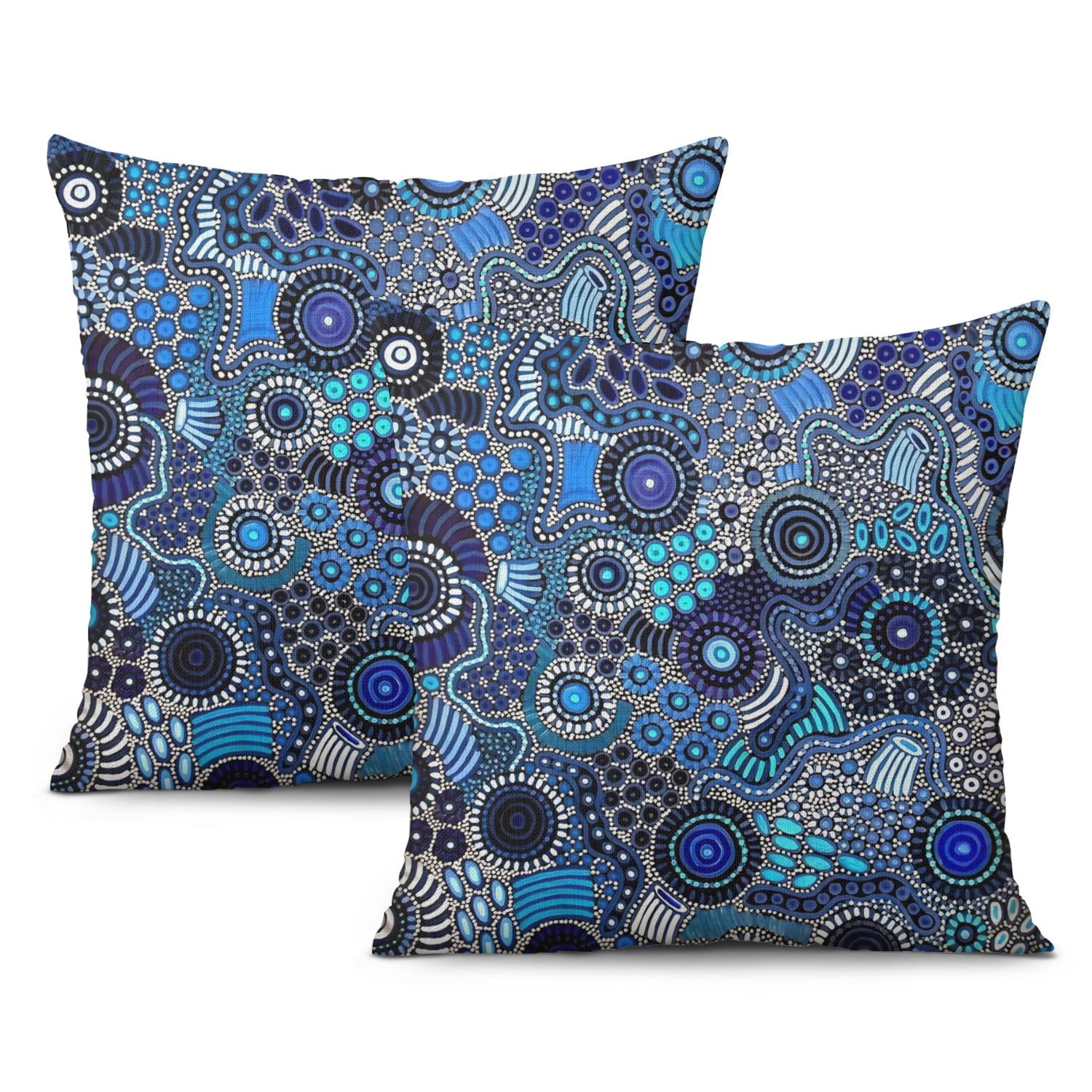 Bohemian Flowers Throw Pillow Covers Inserts & Covers,Soft Pillow Cas ...