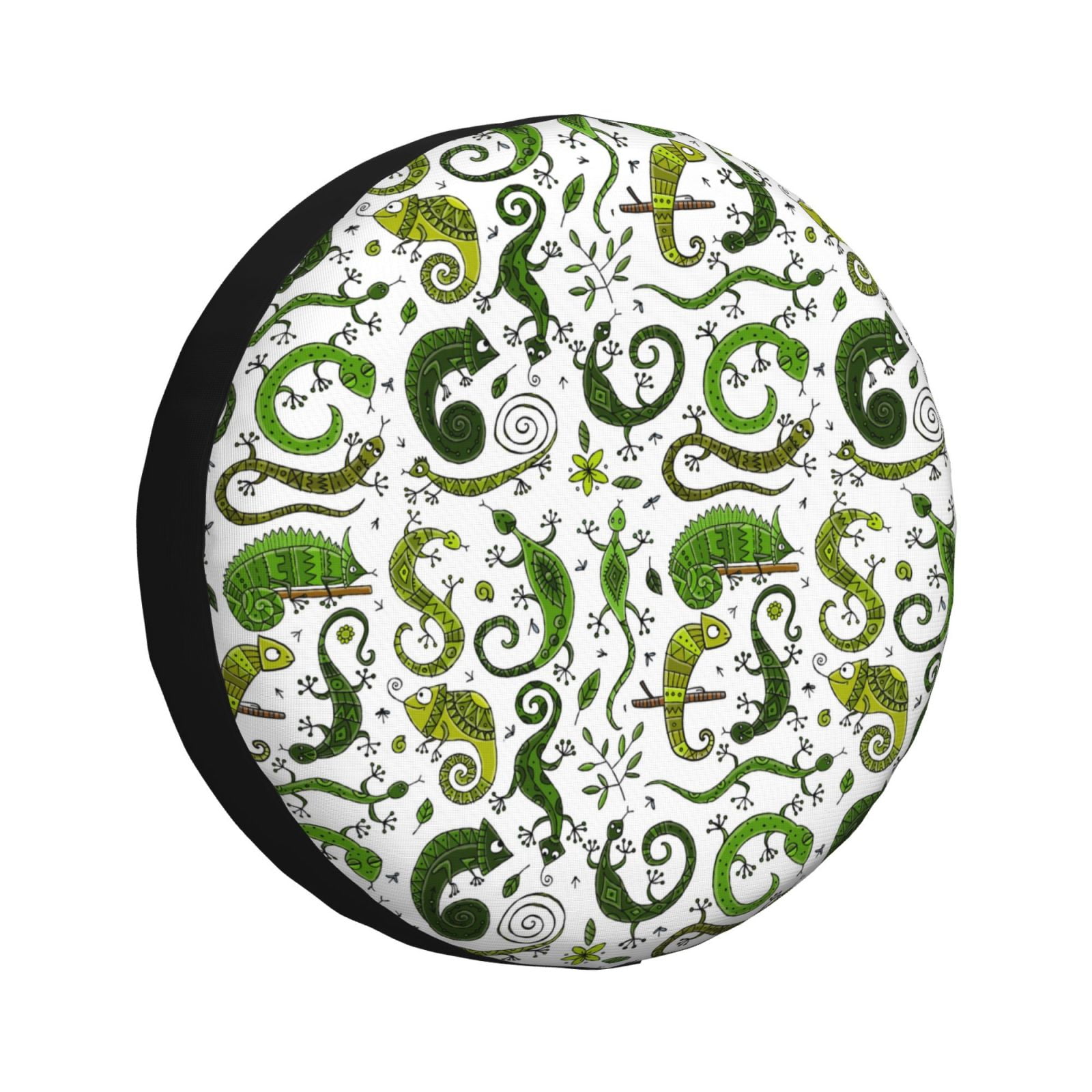 Bohemian Gecko Lizard Green Spare Tire Cover for Trailer Camper RV ...