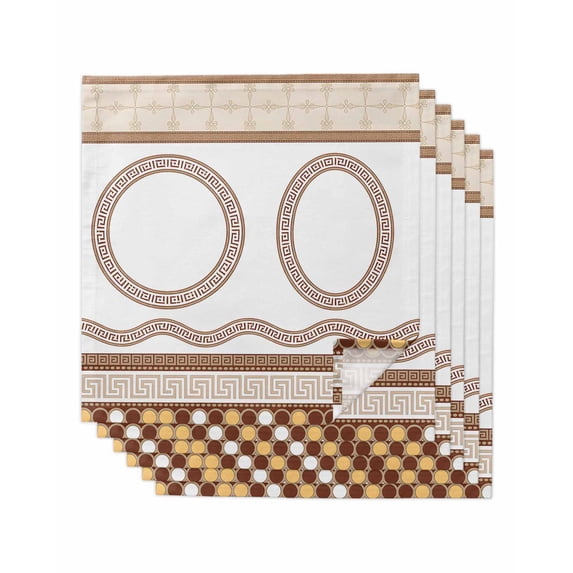 Bohemian Geometric Cloth Napkins Set of 6 Reusable Dinner Napkins ...