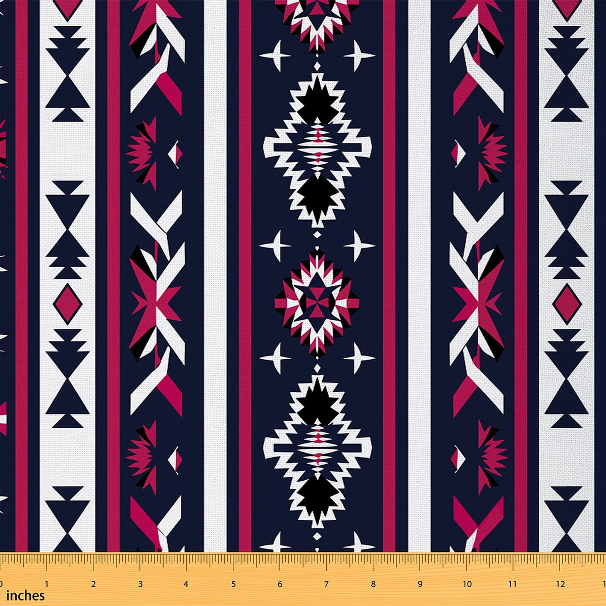 Bohemian Geometric Fabric By The Yard,Boho Retro Upholstery Fabric,Chic ...