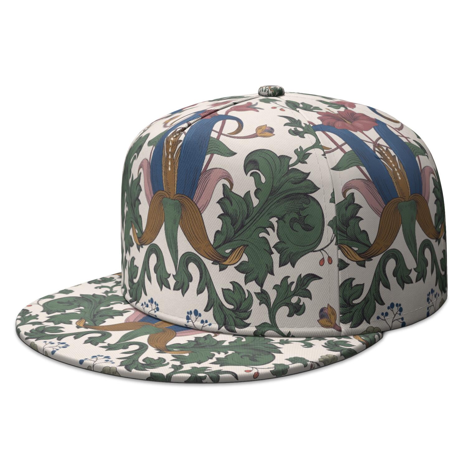 Bohemian Geometric Flat Bill Cap - Decorative Ethnic Pattern Snapback ...