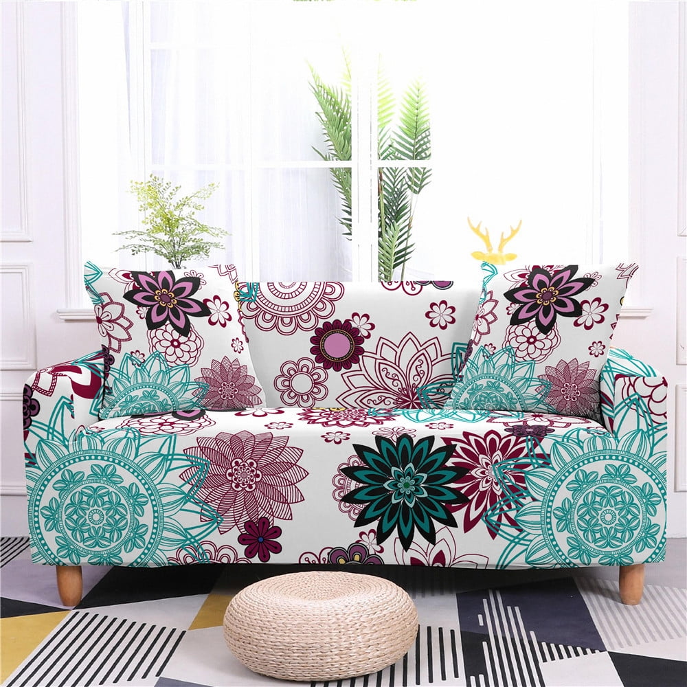 Bohemian Geometric Pattern Sofa Cover Polyester All-inclusive Bedroom ...