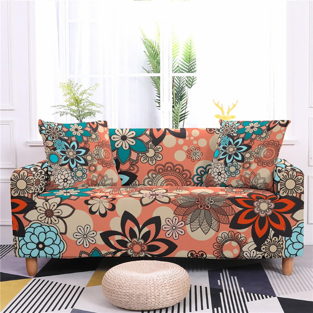 Bohemian Geometric Pattern Sofa Cover Polyester All-inclusive Bedroom ...