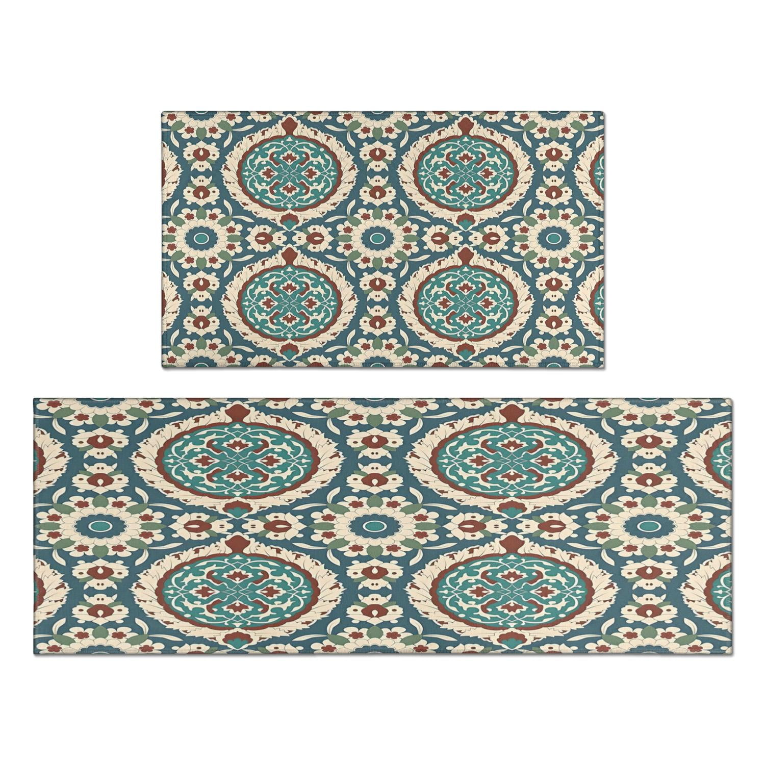 Bohemian Geometric Patterns Kitchen Rugs and Mats Sets Of 2, Funny ...