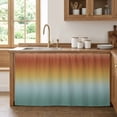 Bohemian Gradient Green Cabinet Curtains 28" W x 51" L Modern ...