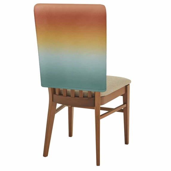 Bohemian Gradient Green Chair Back Covers Set of 8, Modern Minimalist ...