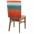 Bohemian Gradient Red Chair Back Covers Set of 4, Modern Minimalist Red ...