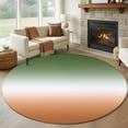 Bohemian Gradient Sage Green 7FT Round Area Rugs for Living Room Modern ...