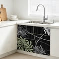 Bohemian Green Floral Cabinet Curtains for Kitchen 28"Wx35"L, Modern ...