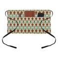 Bohemian Half Waist Apron Teal and Brown Southwestern Aztec Geometric ...