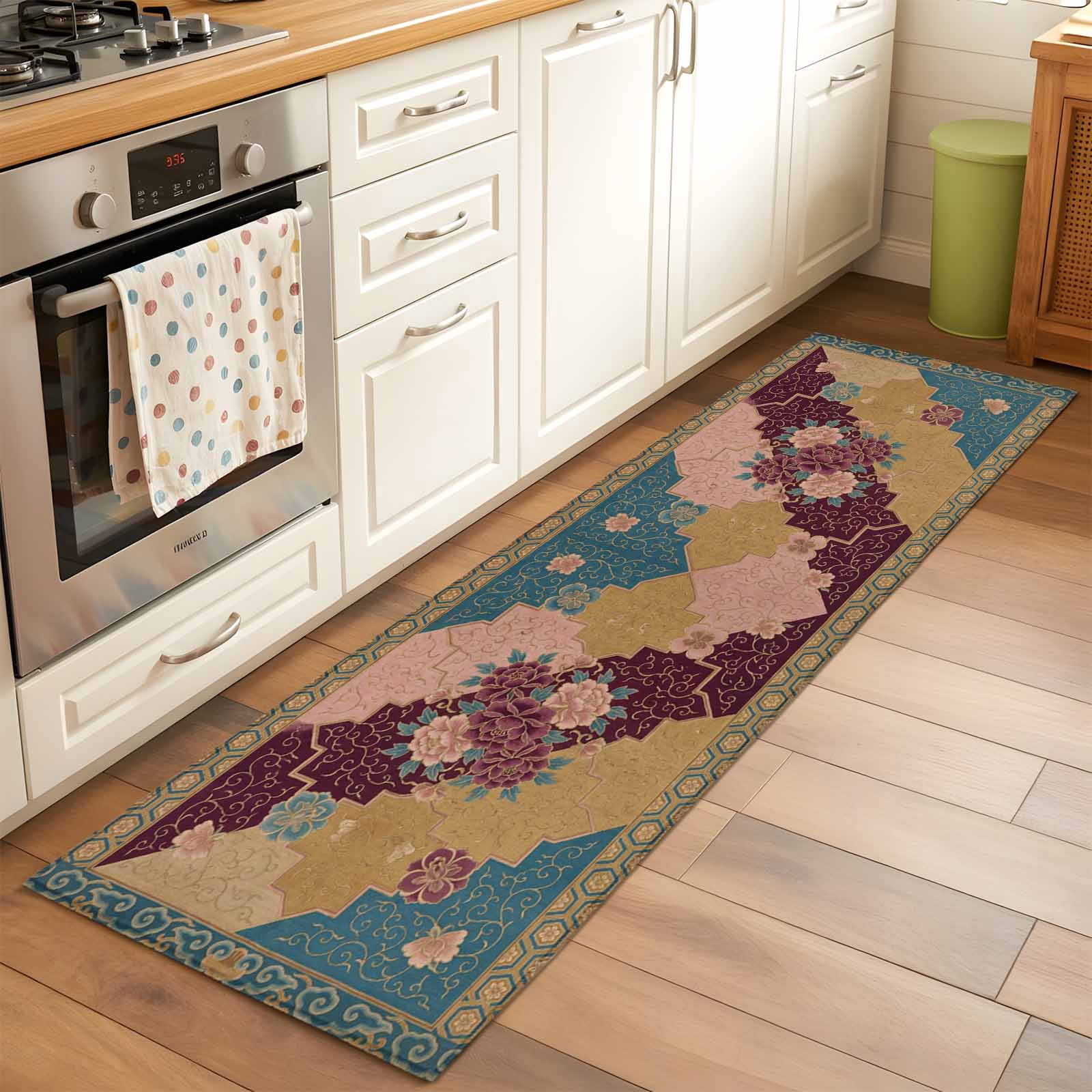 Bohemian Hallway Washable Runner Rug 2x6 Traditional Ethic Pattern ...