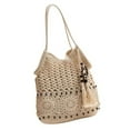 Bohemian Handbag with Beaded Tassels Woven Shoulder Bags Large Capacity ...