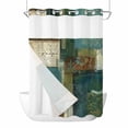 Bohemian No Hook Shower Curtain and Snap in Liner Set, Vintage Floral ...