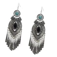 Bohemian Inspired Long Dangle Tassels Earrings Lightweight Alloy ...