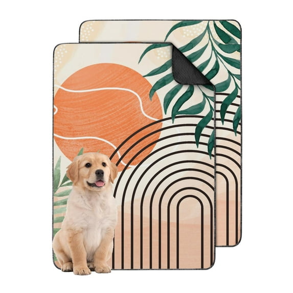 Bohemian Inspired Washable Potty Pads, 24x36 Reusable Dog Pads with Non ...