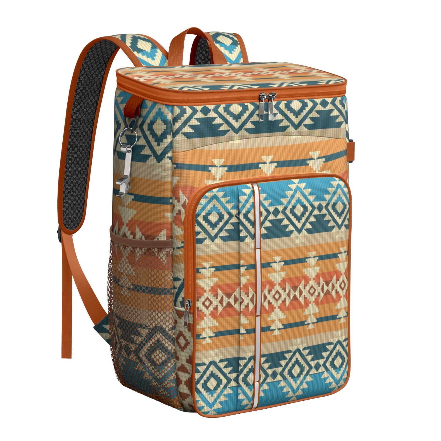 Bohemian Insulated Cooler Backpack – Waterproof Lunch Backpack with ...