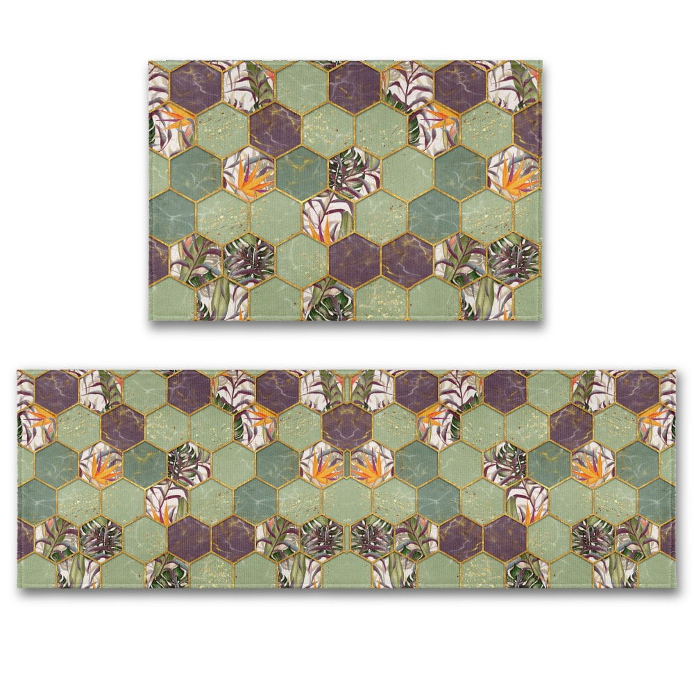 Bohemian Kitchen Floor Mats Non-slip Water Absorbent Bath Mats Home ...
