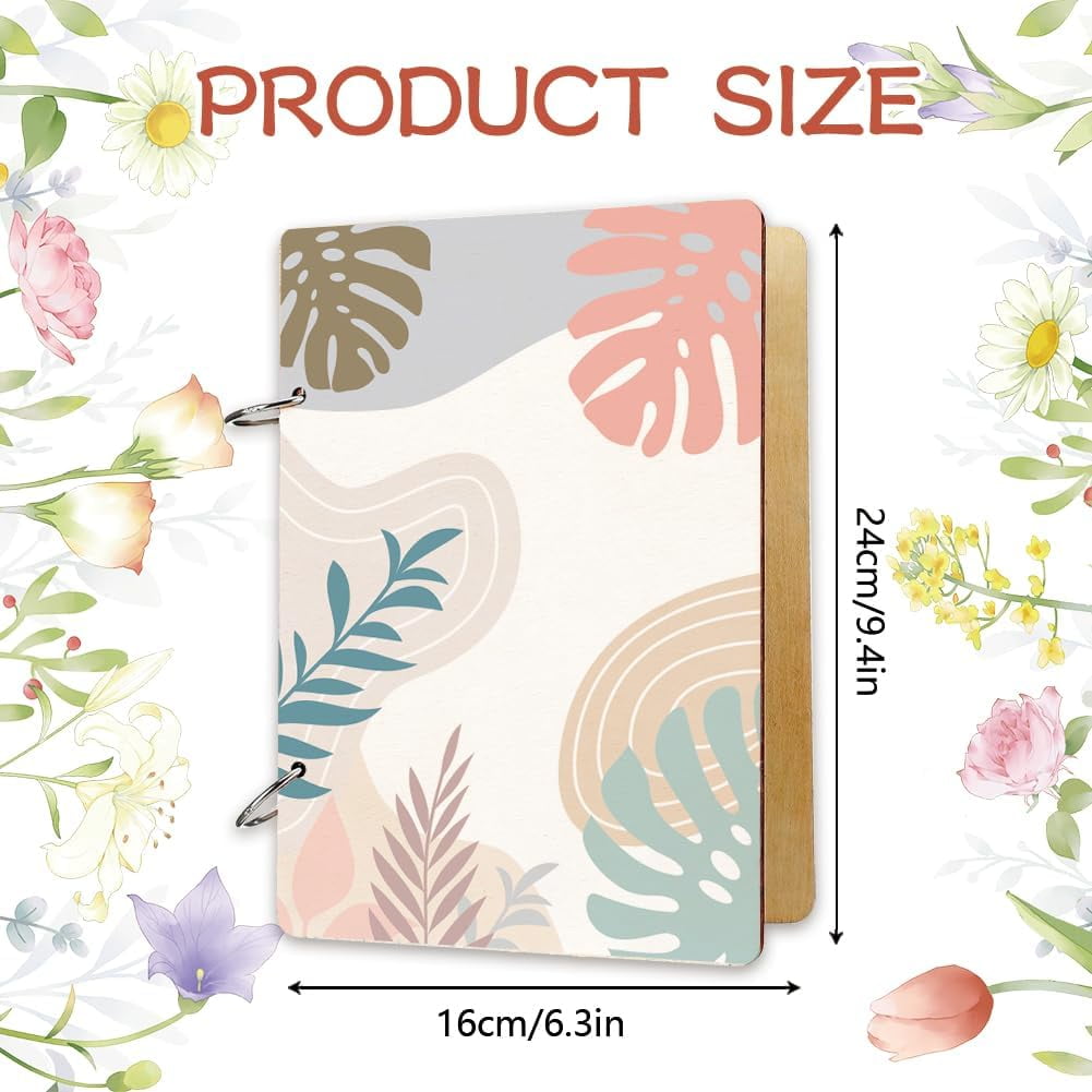 Bohemian Leaves Greeting Card Holder Organizer Bohe Leaf Wooden Card ...