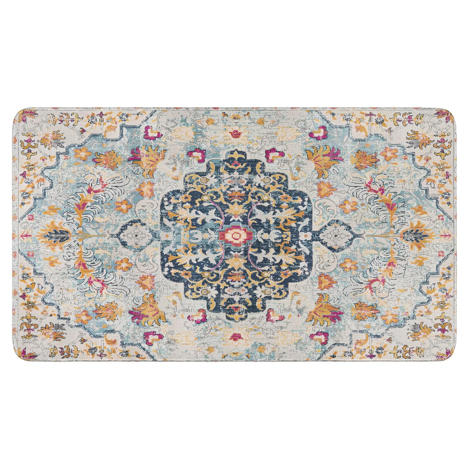 Bohemian Light Orange Ethnic Pattern Rug Door Mat 30 X 17 Inch Welcome ...
