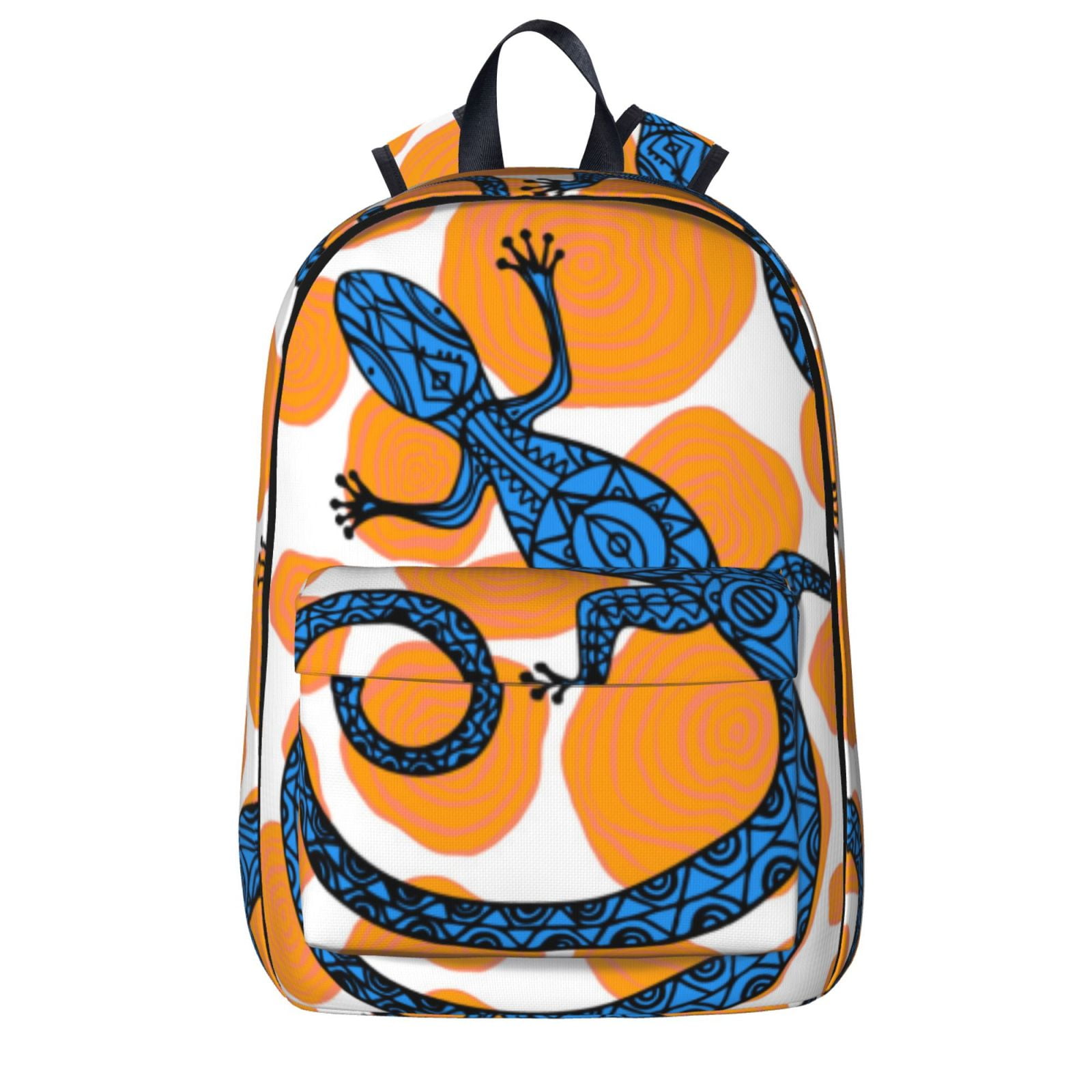 Bohemian Lines Gecko Lizards Travel Backpack for Women Men, Laptop ...