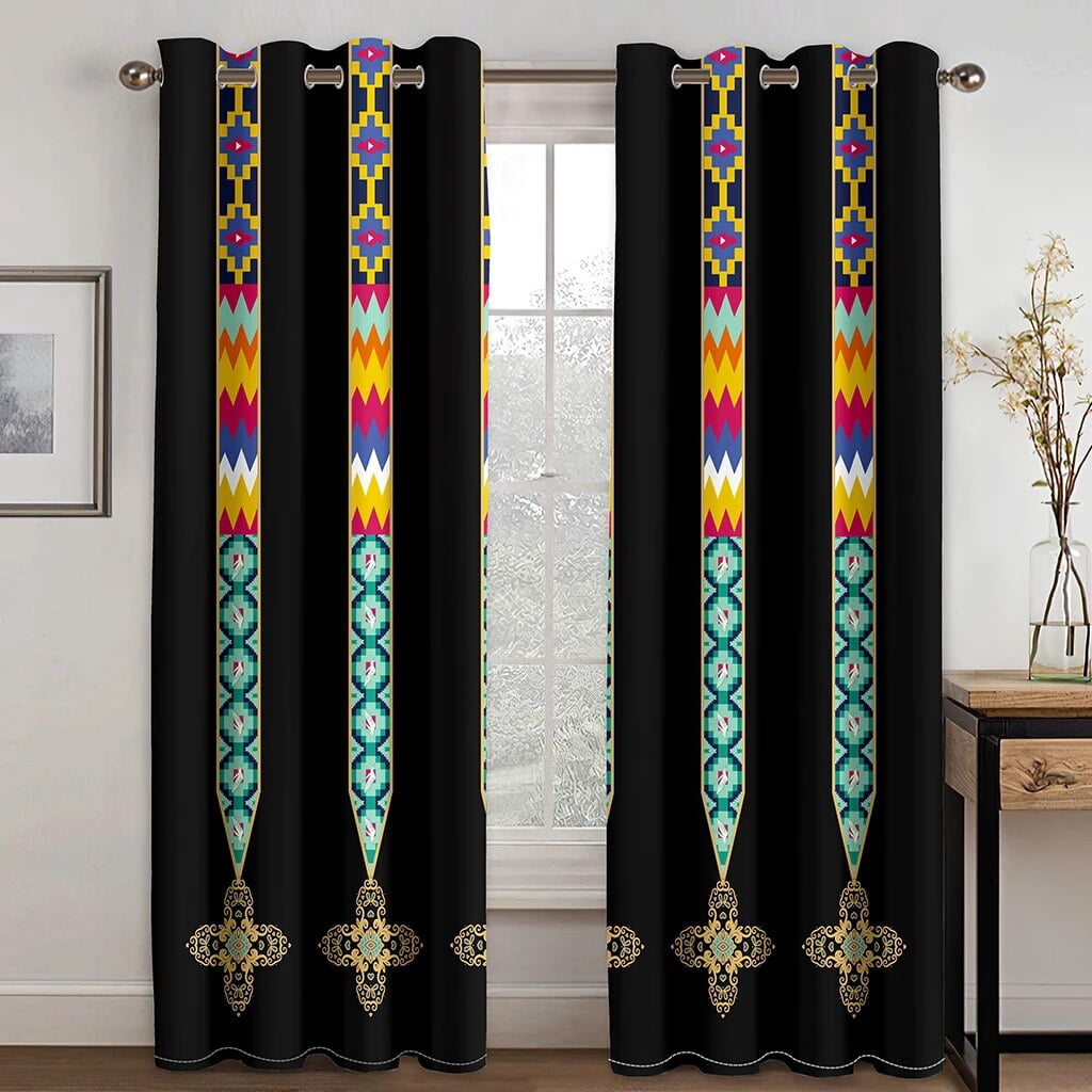 Bohemian Luxury Curtains for Living Room on Sale Ethiopian Traditional ...