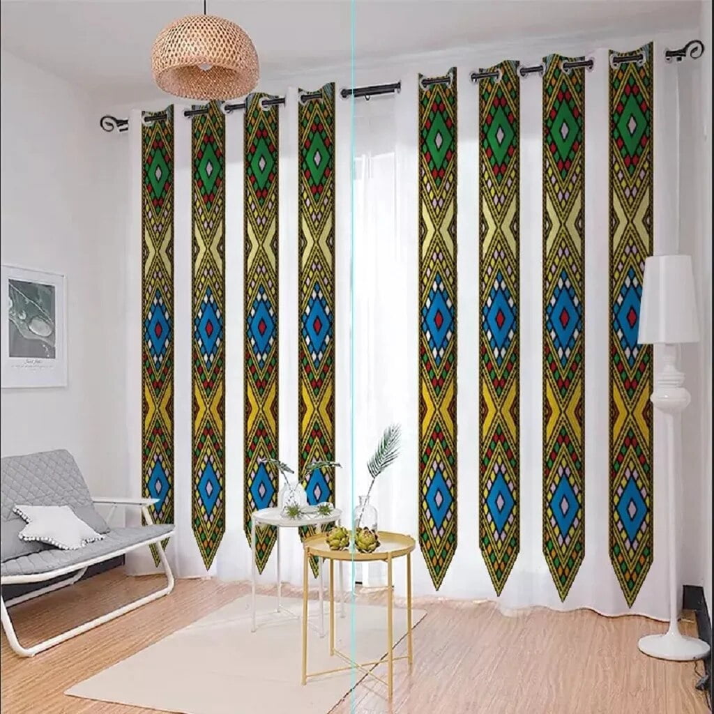 Bohemian Luxury Curtains for Living Room on Sale Ethiopian Traditional ...