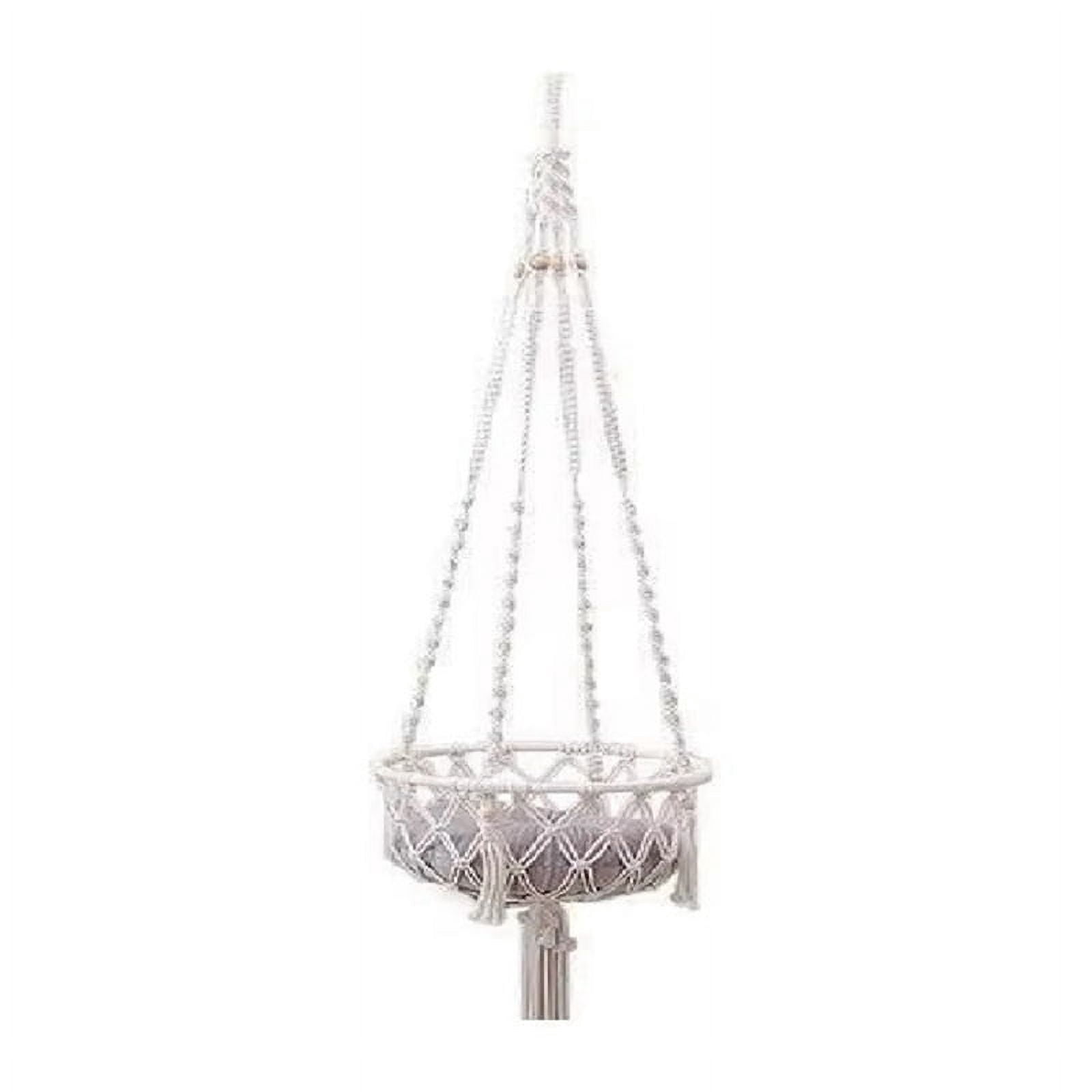 Bohemian Macrame Cat Hammock Swing Bed - Handwoven Cotton Tapestry for ...