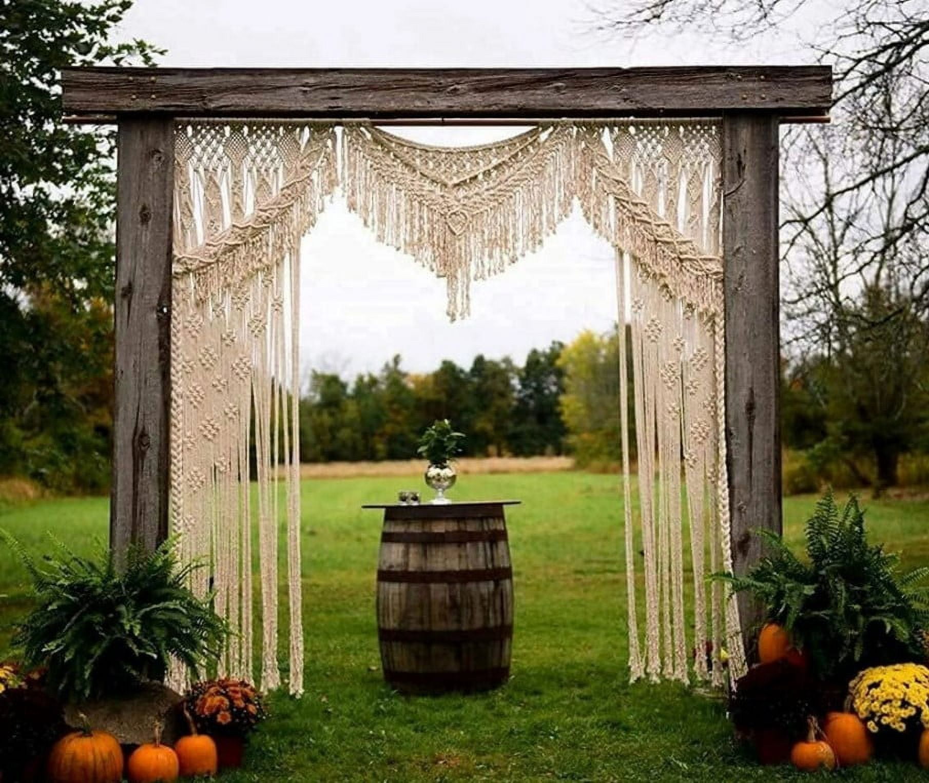 Bohemian Macrame Wedding Backdrop Decor Boho Chic Macrame Wall Hanging ...