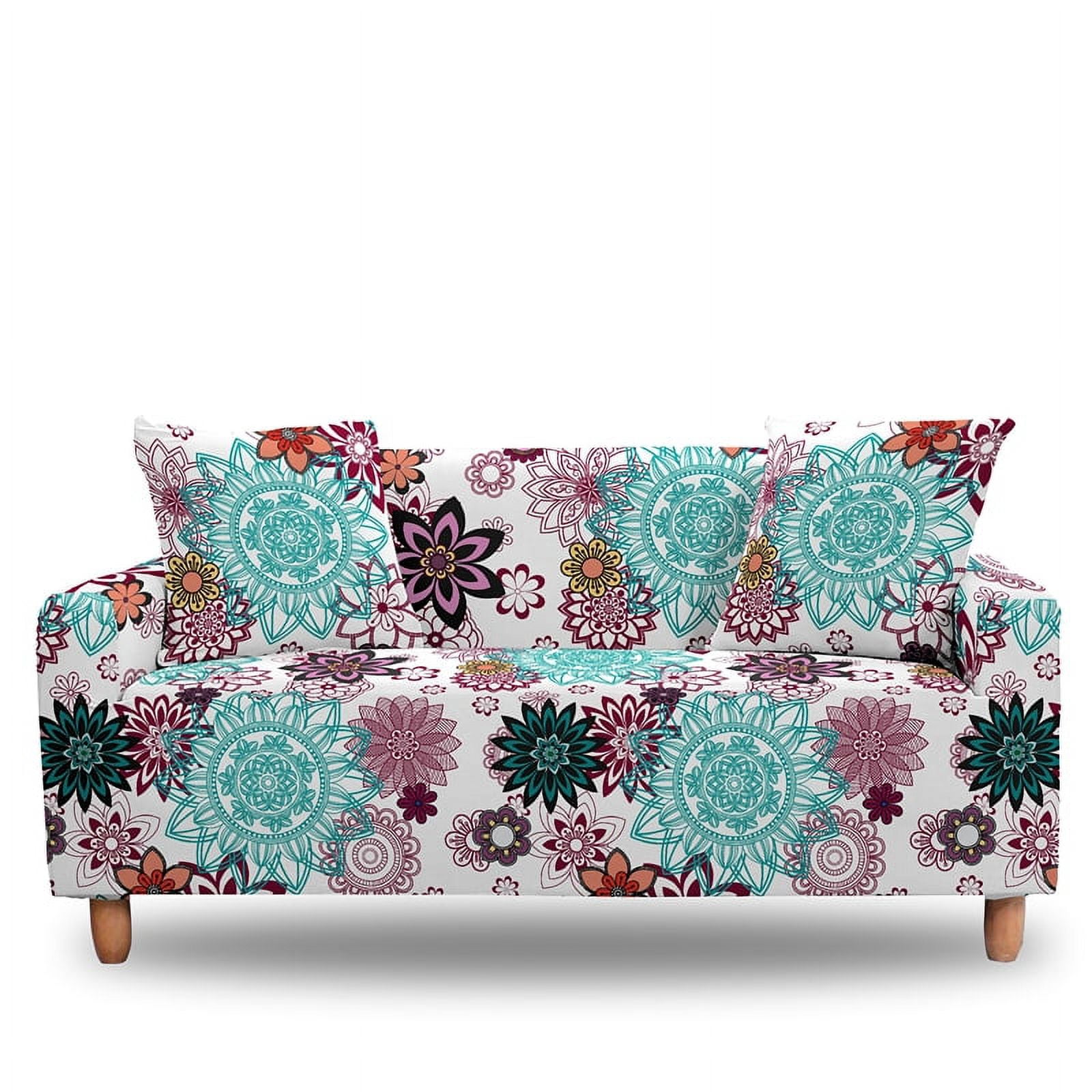 Bohemian Mandala 1/2/3/4 Seater Elastic Sofa Covers Psychedelic ...