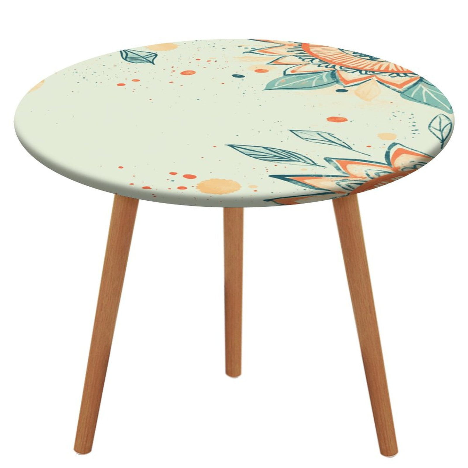 Bohemian Mandala (110) Pattern Round Tablecloth Waterproof Elastic ...