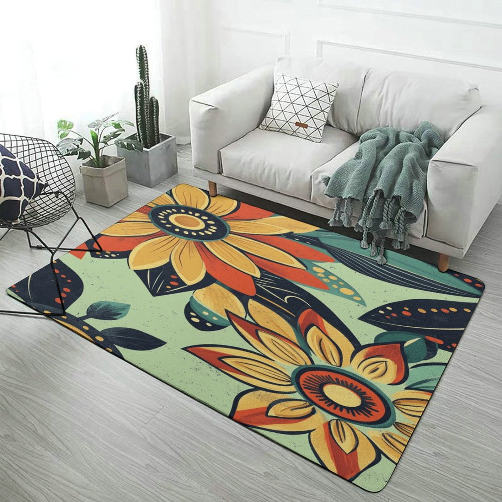 Bohemian Mandala (119) Area Rugs Carpet Suitable for Living Room ...