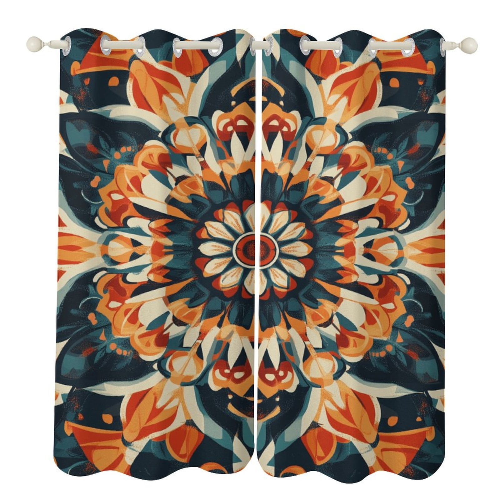 Bohemian Mandala (26) 2 Panels Curtains for Bedroom Living Room Drapes ...