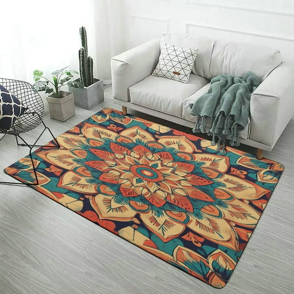 Bohemian Mandala (39) Carpet Style Living Room Bedroom Rug Modern 3d ...