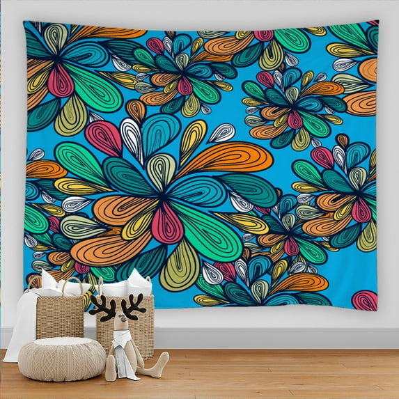 Bohemian Mandala 3D Print Big Tapestry Wall Hanging Hippie Psychedelic ...