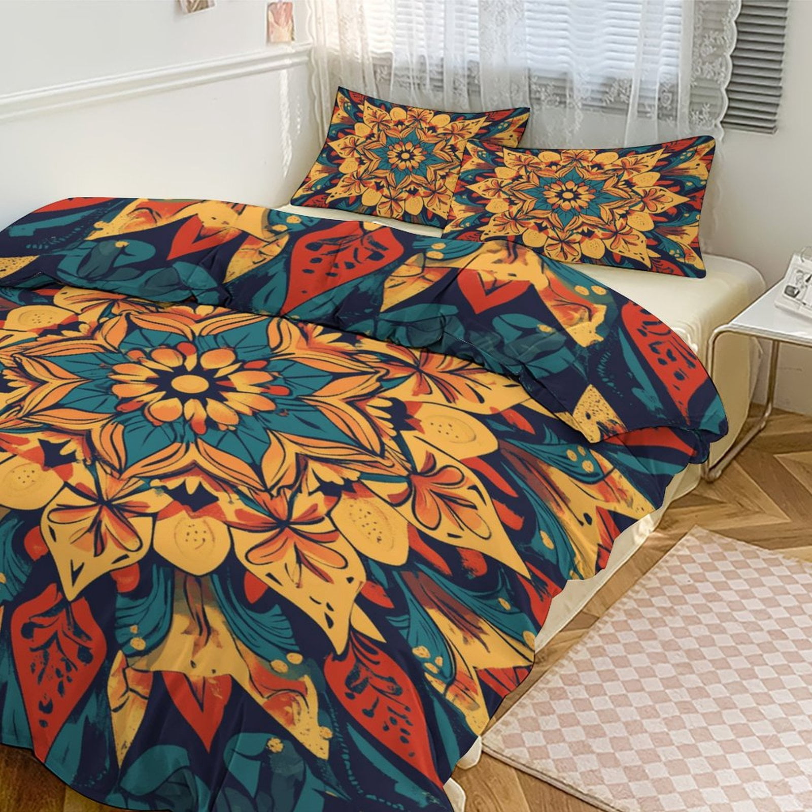 Bohemian Mandala (4) 3D Duvet Cover Set Quilt Cover Theme of Kid Boy ...