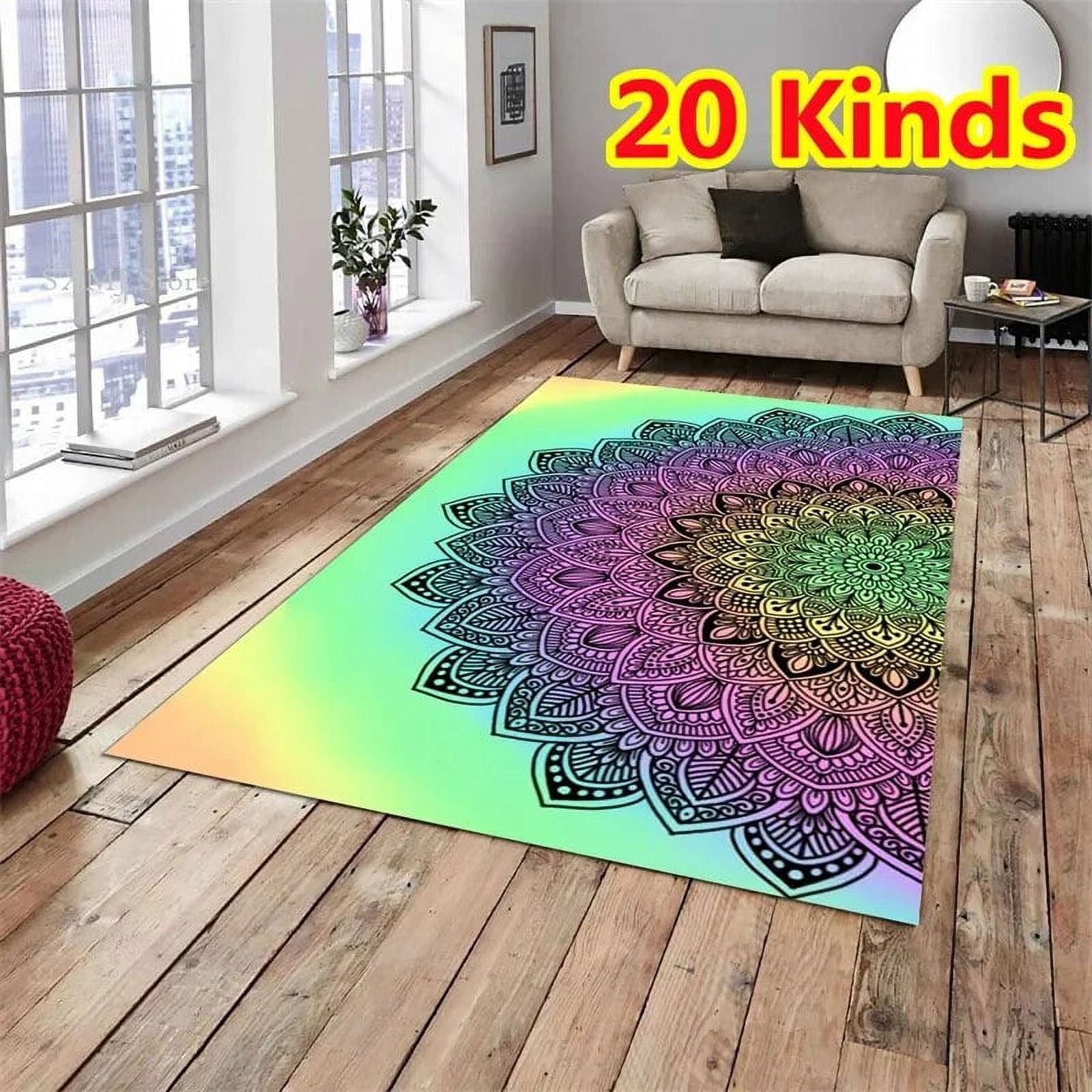 Bohemian Mandala Area Rug Carpet Floral Flower Floor Door Corridor ...