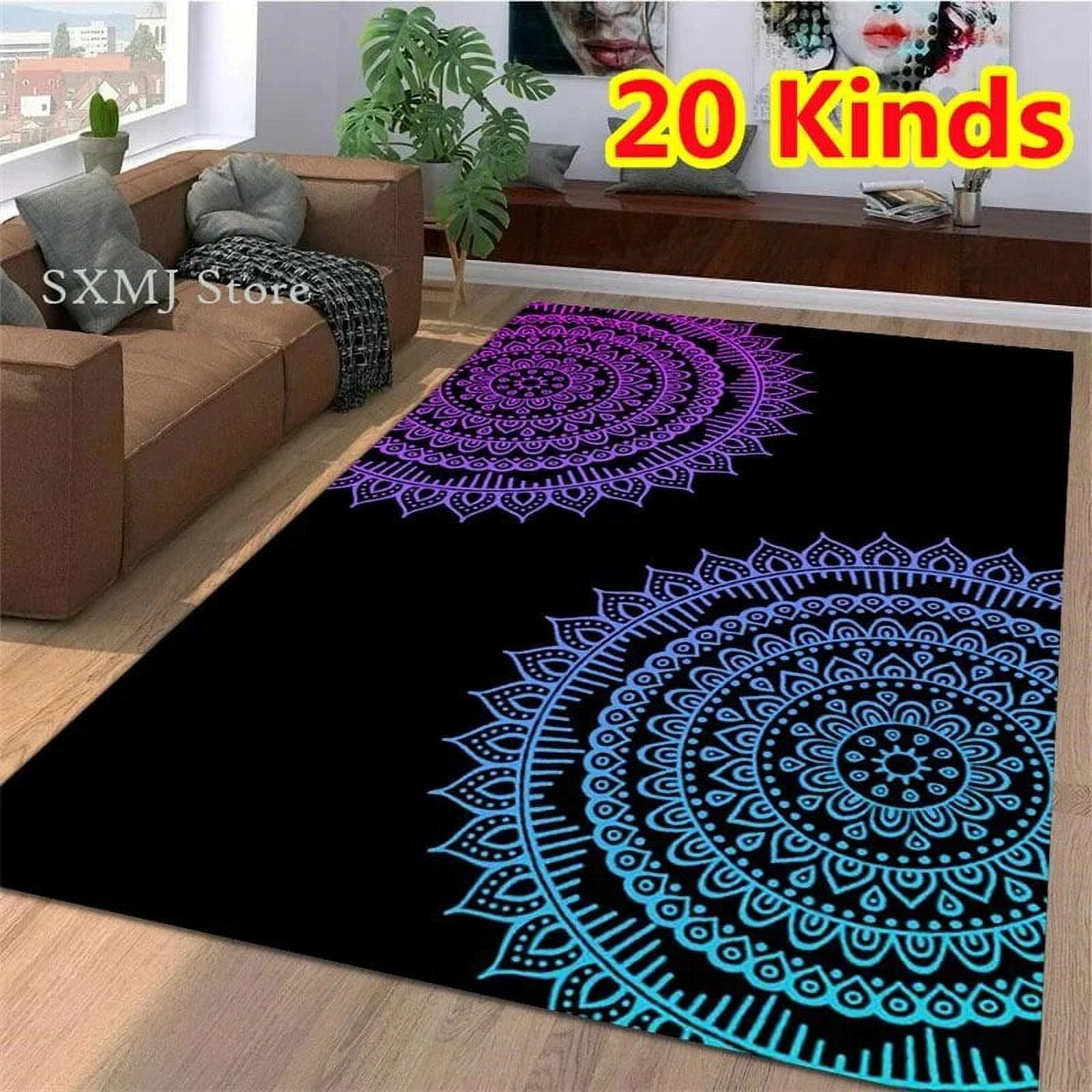 Bohemian Mandala Area Rug Carpet Floral Flower Floor Door Corridor ...