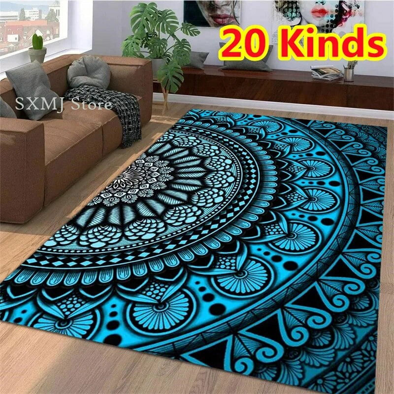 Bohemian Mandala Area Rug Carpet Floral Flower Floor Door Corridor ...