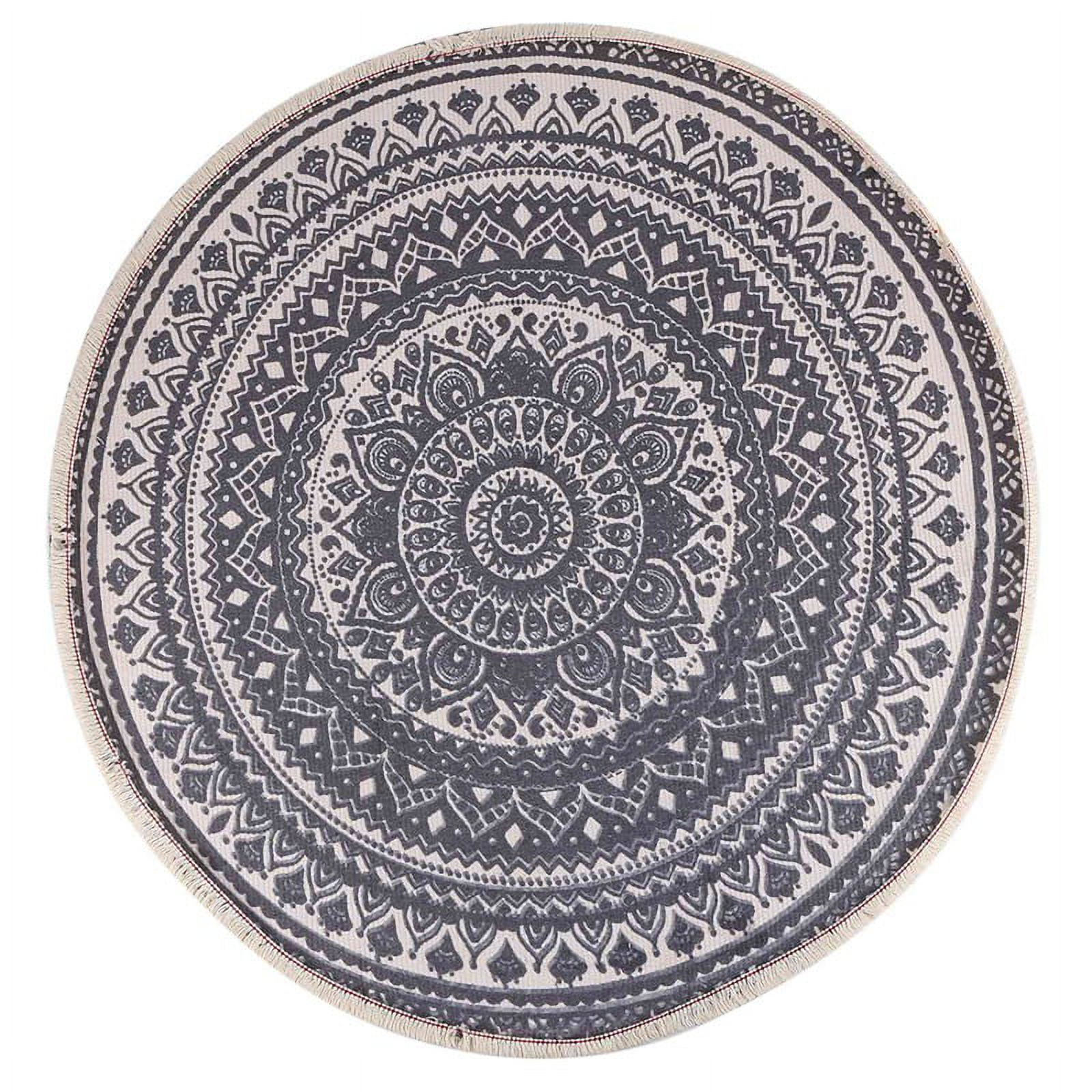 Bohemian Mandala Circle Rugs for Family Living Room Coffee Round Rugs ...