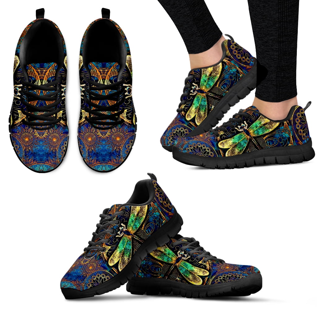 Bohemian Mandala Dragonfly Design Fashion Sneakers Comfortable Summer ...