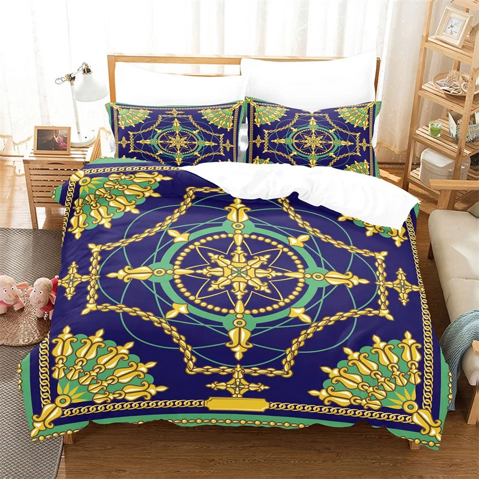 Bohemian Mandala Duvet Cover Microfiber Moroccan Ethnic Tribal Quilt ...