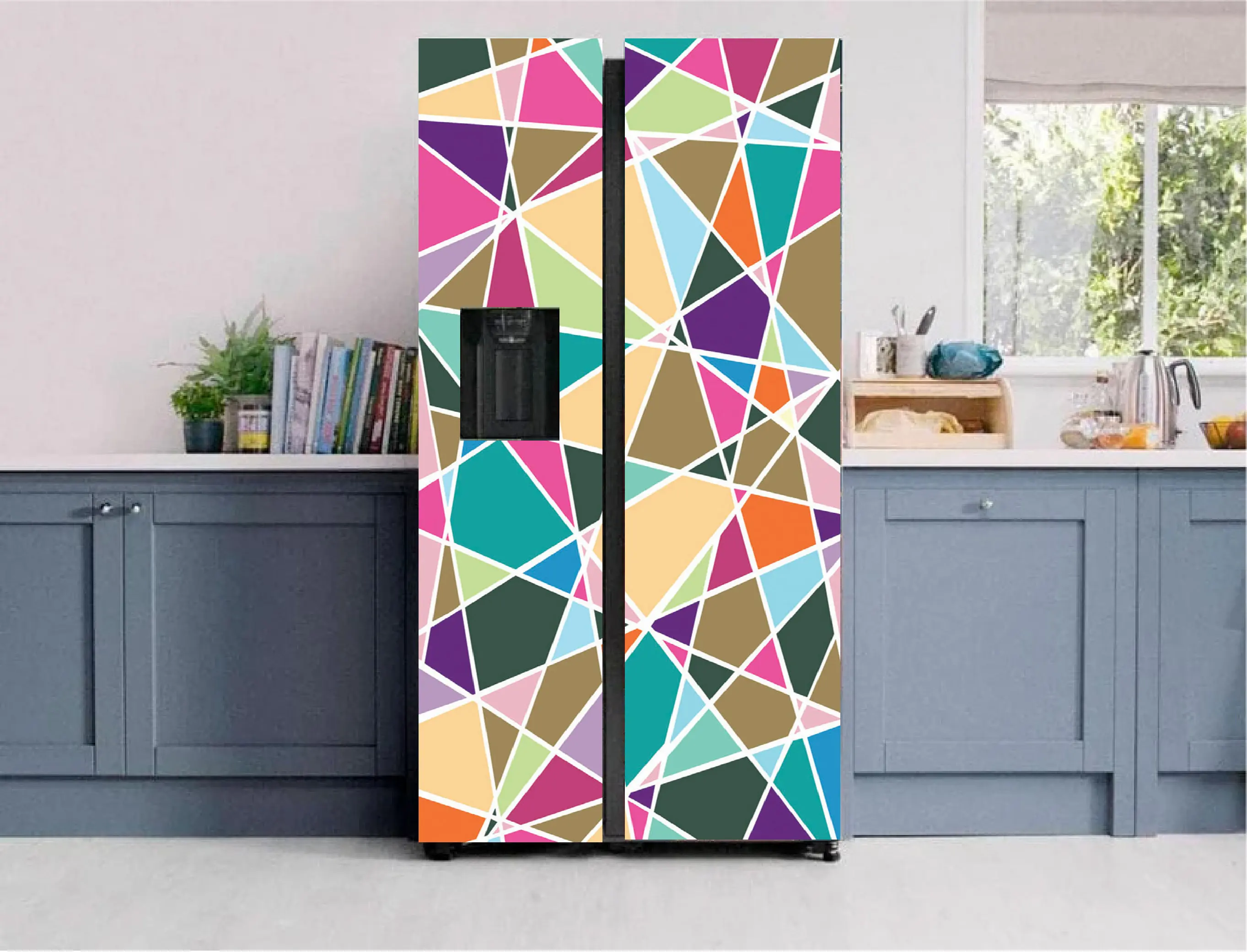 Bohemian Mandala Fridge Mural Sticker Waterproof Vinyl Self Adhesive ...