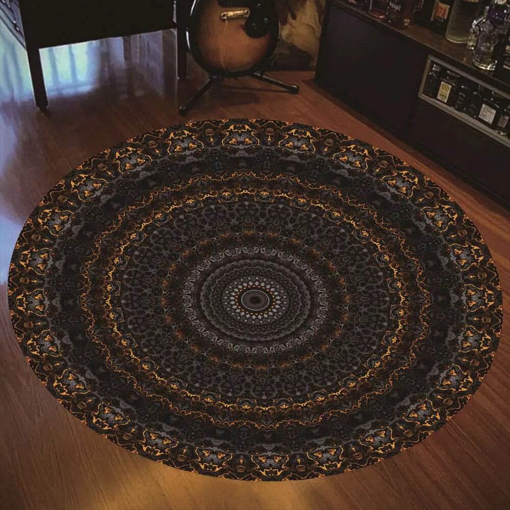 Bohemian Mandala Pattern Round Carpets for Living Room Parlor Bedroom ...
